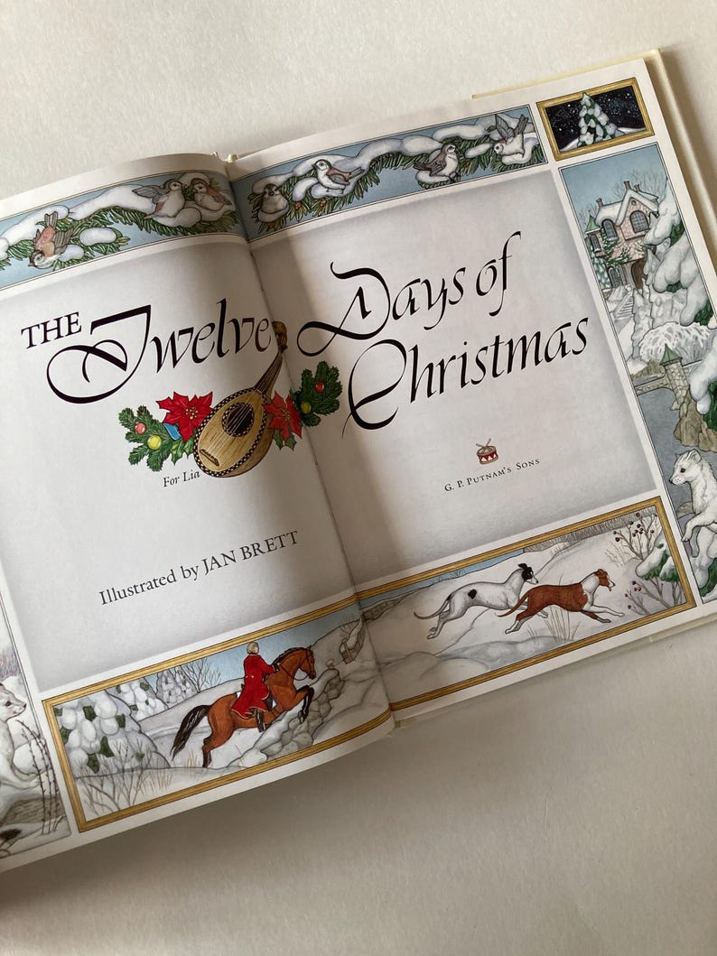 The Twelve Days of Christmas Illustrated by Jan Brett, 1989 Hardcover ...