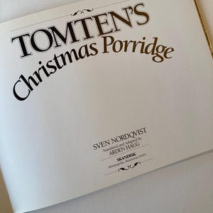 Tomten's Christmas Porridge by Sven Nordqvist, 1991 Hardcover, Skandisk ...