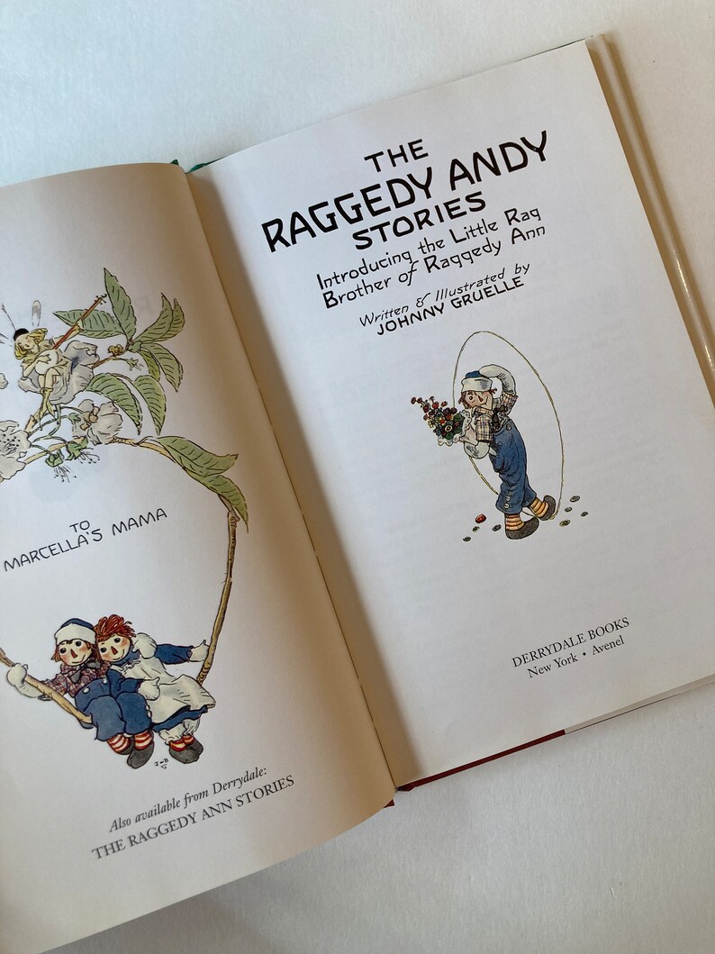 1996 Reprint the Raggedy Andy Stories by Johnny Gruelle, Hardcover With ...