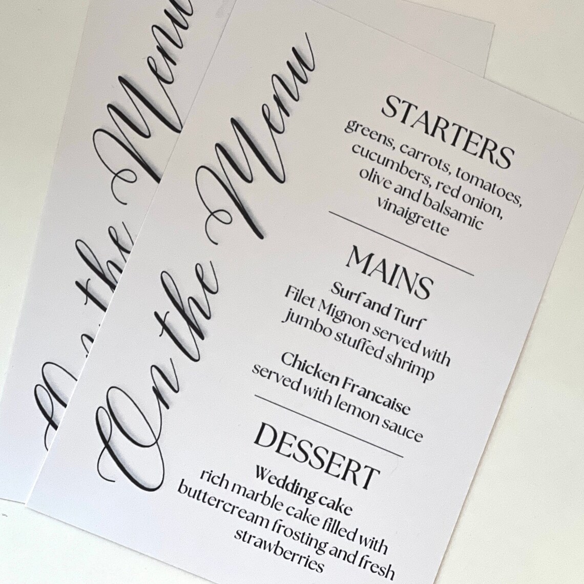 MENU CARD - Digital Canva Template - Customizable Menu Card for ...