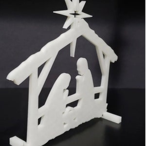 3D Printed Stand up Nativity Scene - Etsy