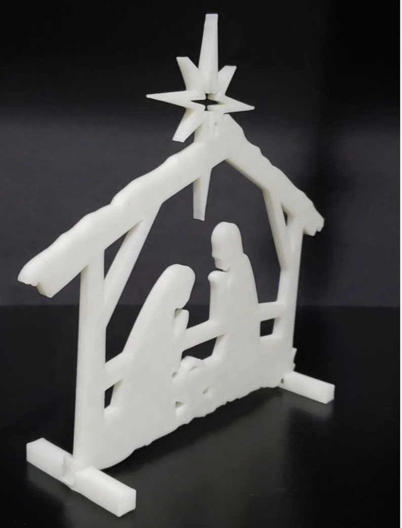 3D Printed Stand up Nativity Scene - Etsy