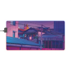 LED Cyberpunk Gaming Mouse Pad - Etsy