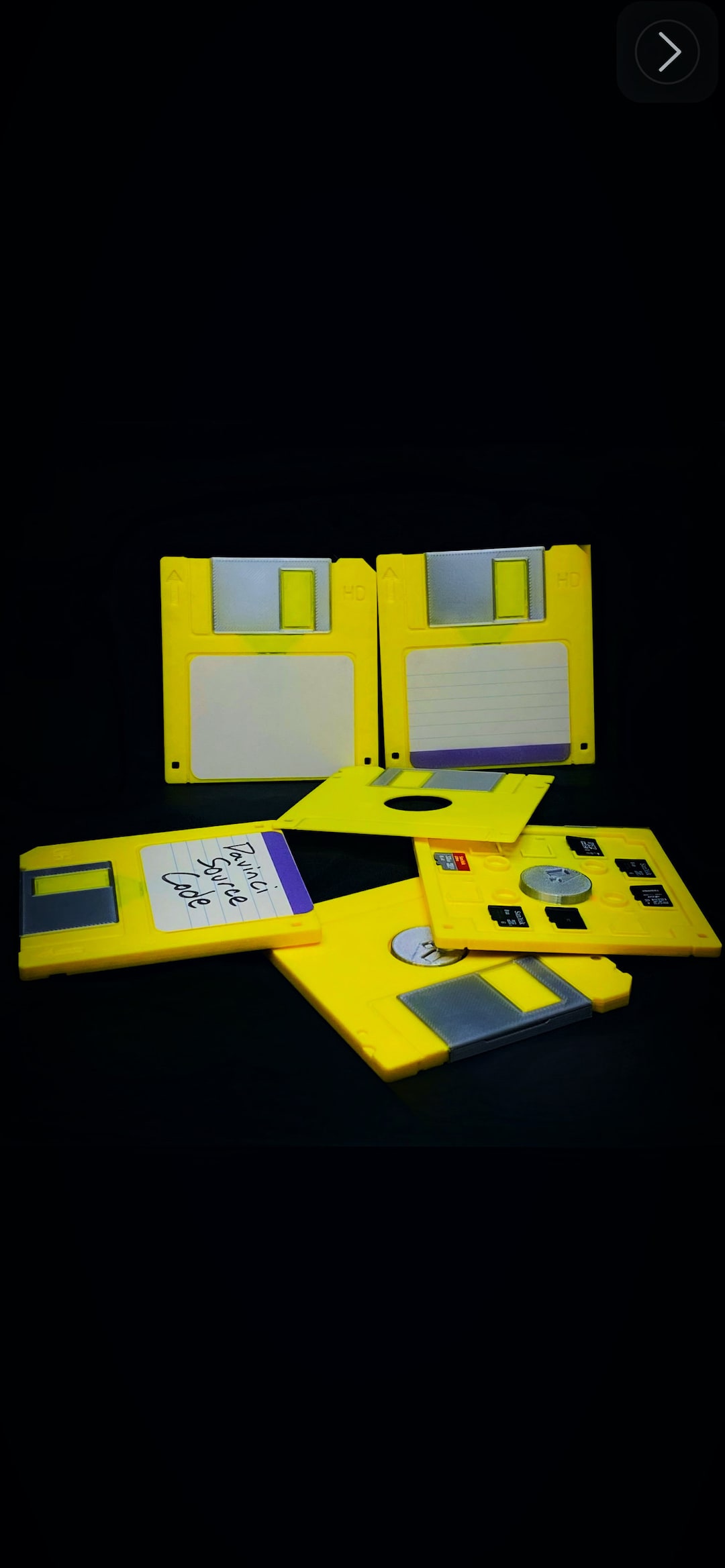 Floppy Disc Microsd Holder - Etsy