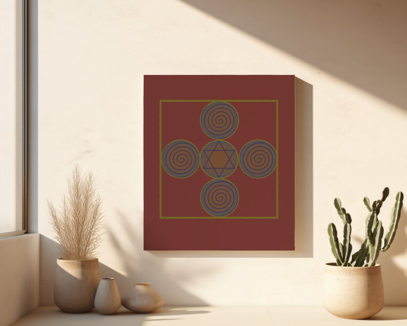 Root Mandala Sacred Geometry Printable Wall Art Digital Download - Etsy