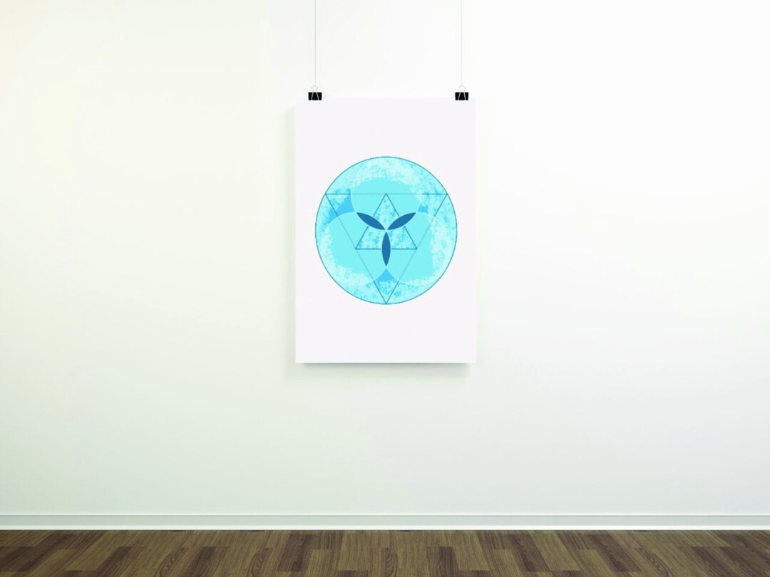 Mandala Art Poster Third Sky Sacred Geometry Printed on High Quality ...