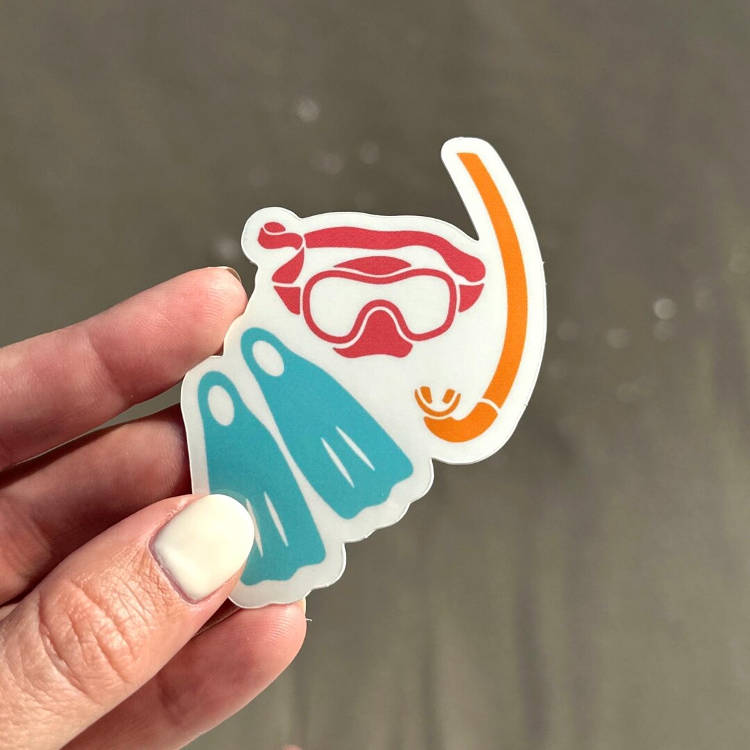 Snorkel Sticker - Etsy