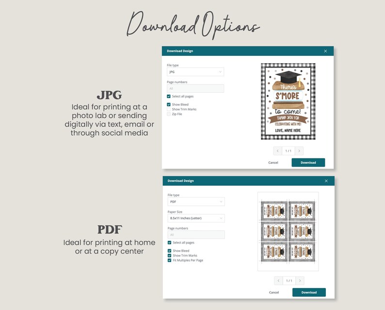 Graduation S'mores Thank You Tag | Graduation Thank You Tag | Smores ...