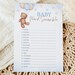 Baby Word Scramble Game Teddy Bear Balloons Baby Shower Game Game ...