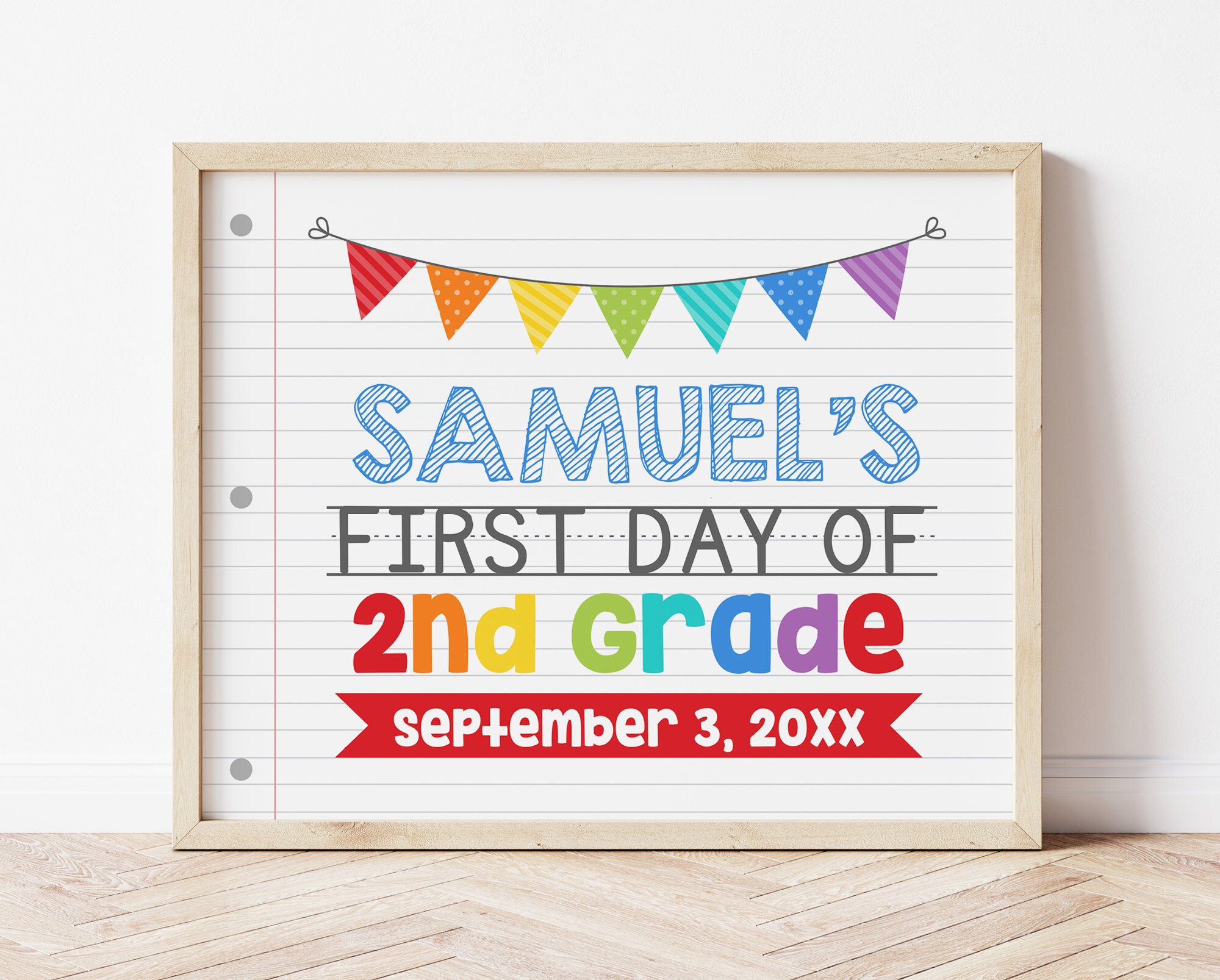 First Day of School Sign | School Sign Template | Printable School Sign ...