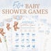 Baby Shower Games Bundle Boy Bear Balloons | Teddy Bear Baby Shower ...