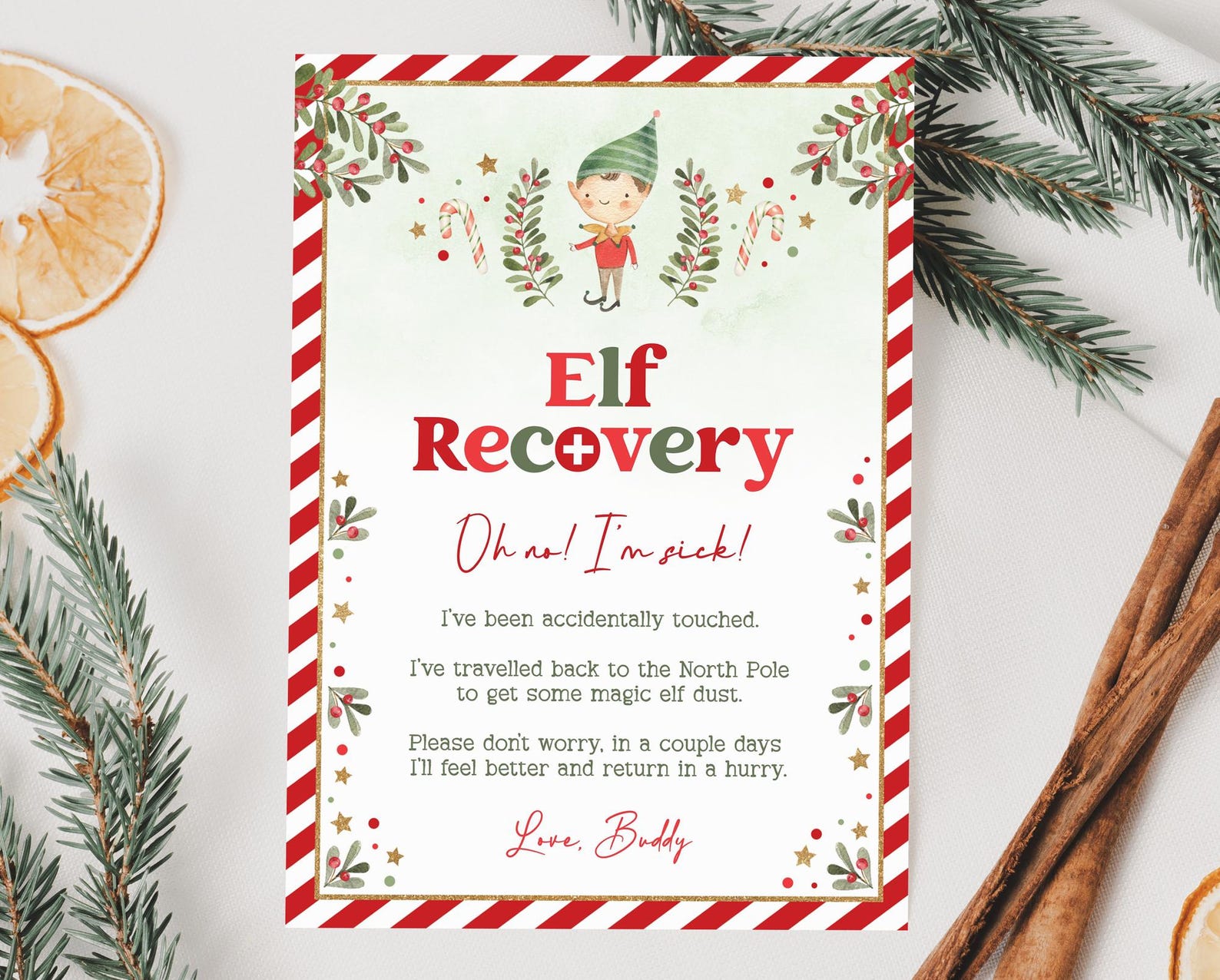 Elf Recovery Letter | Elf Lost Magic Letter | Elf Accidently Touched ...