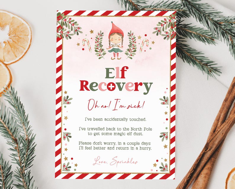 Elf Recovery Letter | Elf Lost Magic Letter | Elf Accidently Touched ...