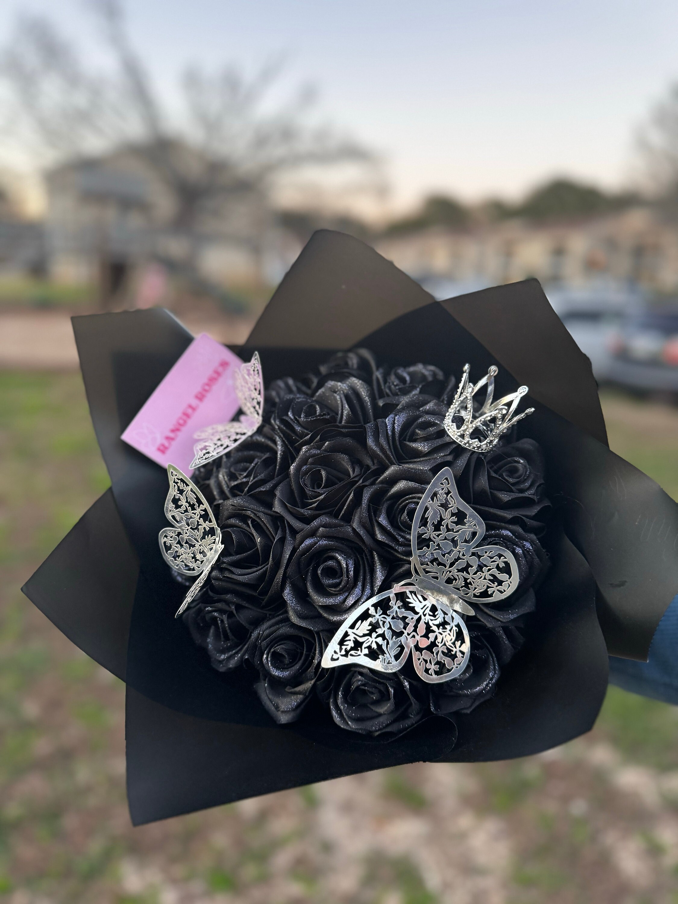 Ribbon/eternal Roses Bouquets - Etsy