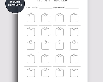 Weight Tracker - Etsy