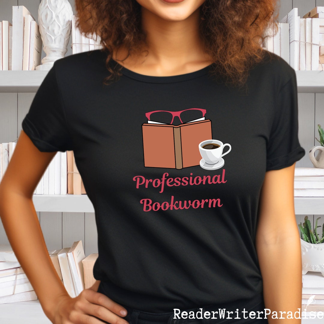 Bookworm Shirt Professional Bookworm Librarian Shirt - Etsy