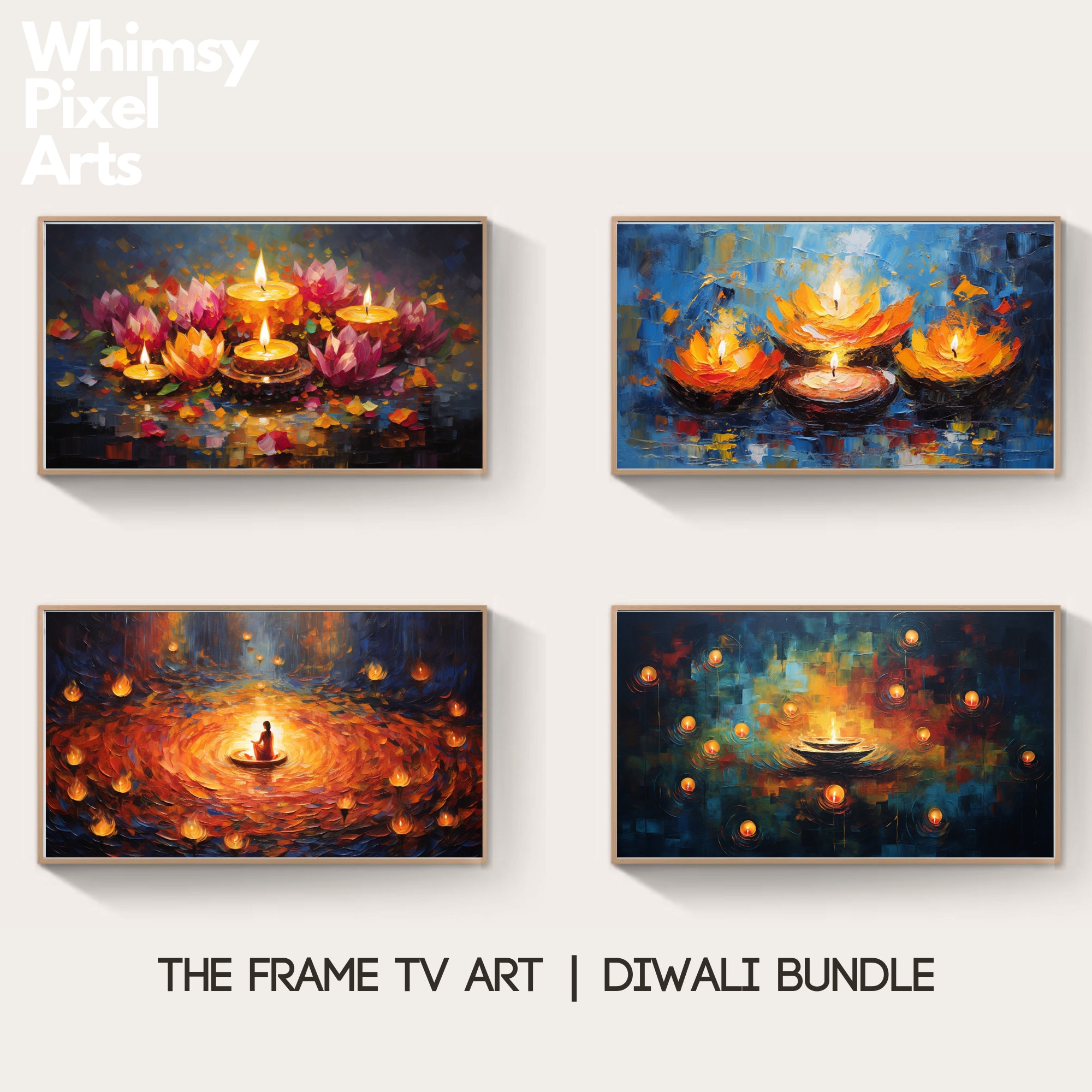 Samsung Frame TV Art: Indian Diwali (deepavali) Decoration Abstract ...