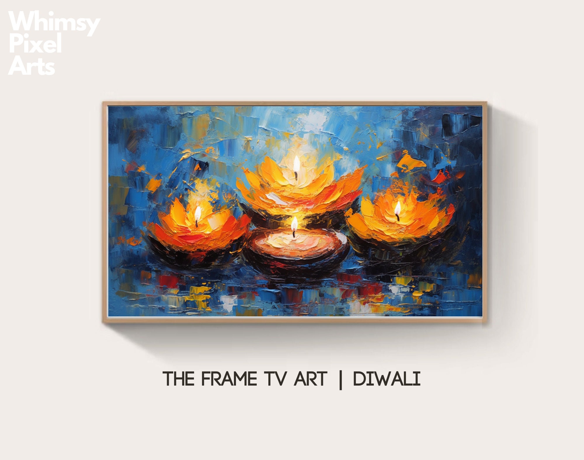 Samsung Frame TV Art: Indian Diwali (deepavali) Decoration Abstract ...