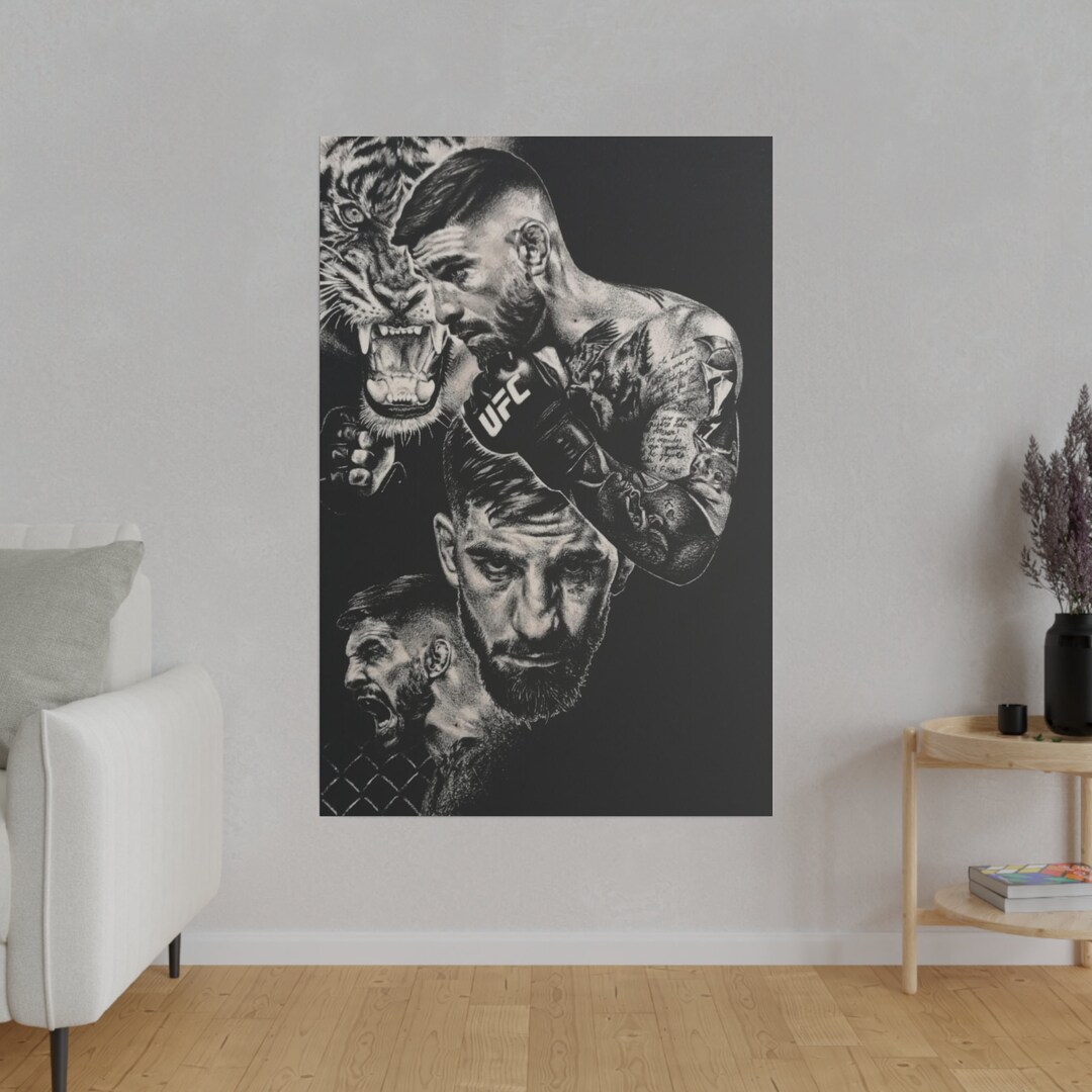 Canvas Ilia Topuria UFC - Etsy