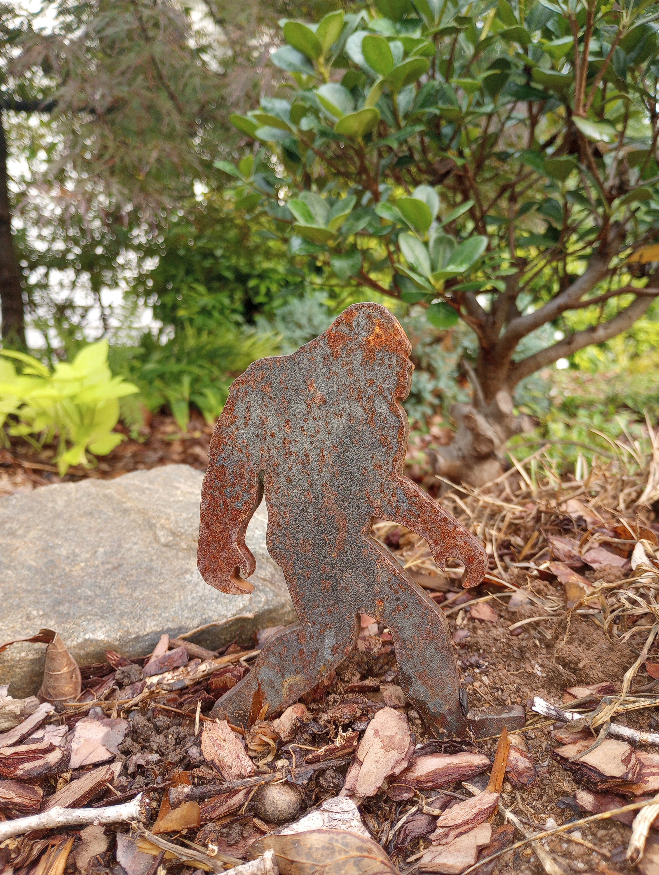 Sasquatch Yard Art Metal Bigfoot - Etsy