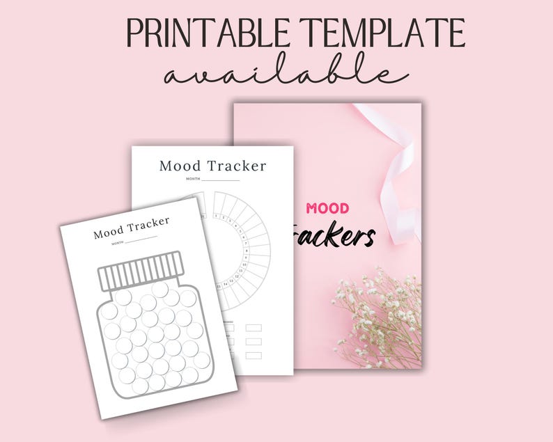 Mood Tracker Printable - Wellness Planner - Emotional Wellness Tracker ...
