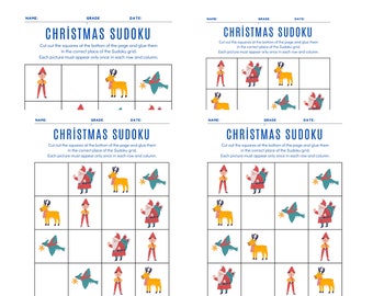 Kids' PRINTABLE Sudoku Puzzles INSTANT DOWNLOAD - Etsy