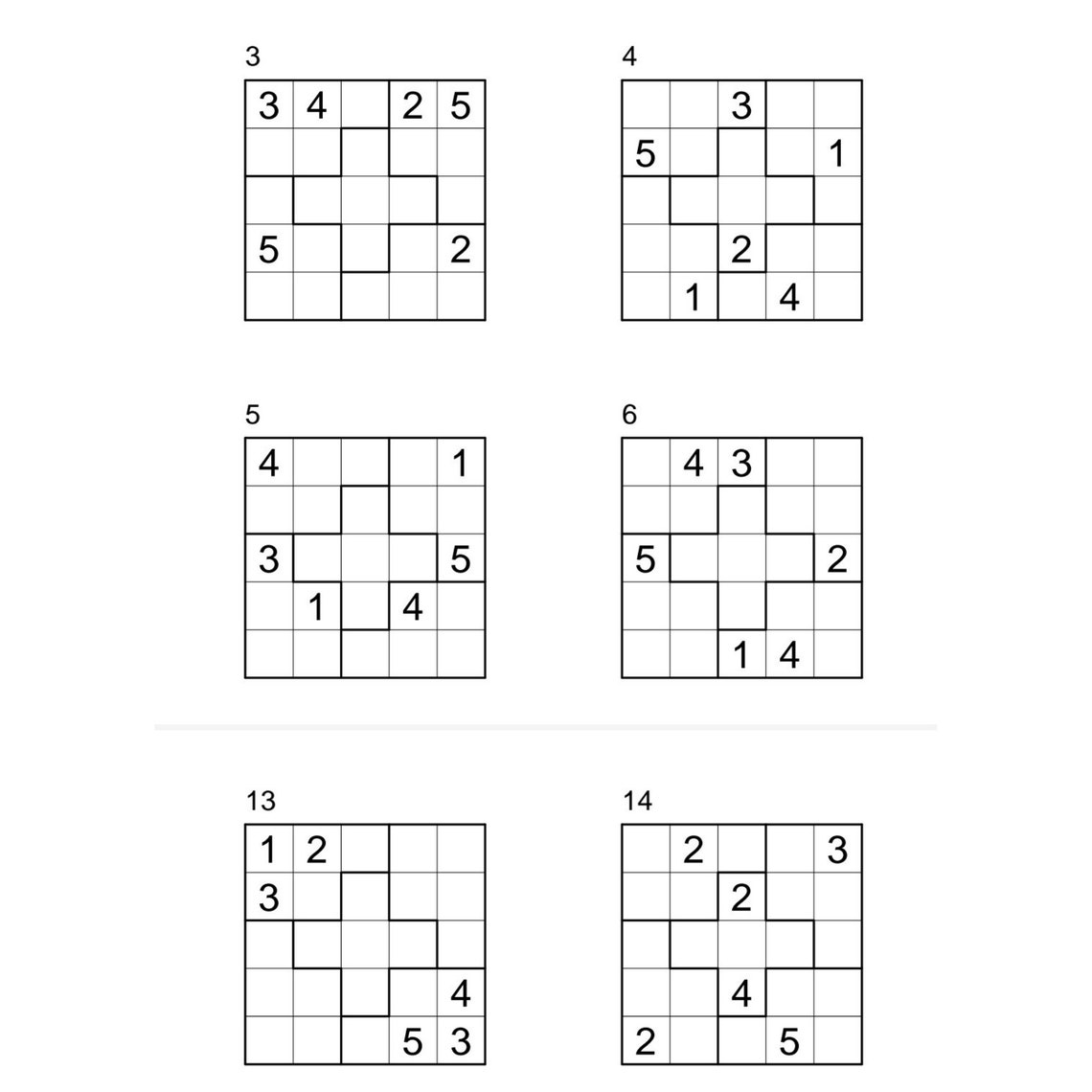 120 Pcs Sudoku 5x5 Sudoku Puzzles Sudoku Puzzles Medium - Etsy