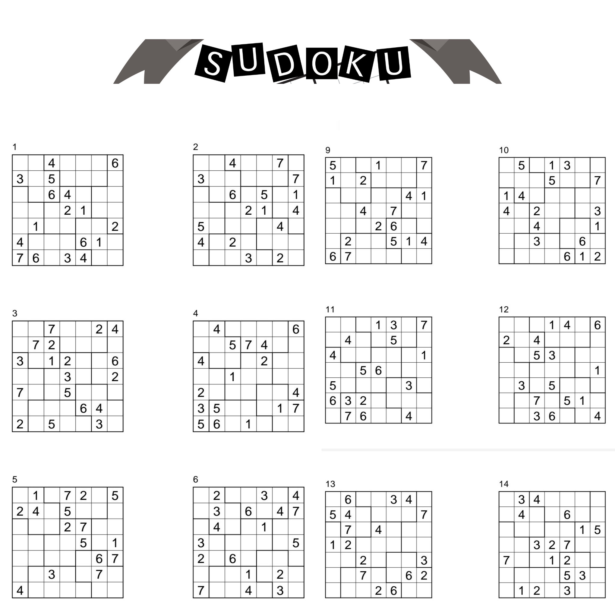 60 Pcs Sudoku Puzzles, 7x7 Kids Sudoku, Kids Activities, Maths Games ...