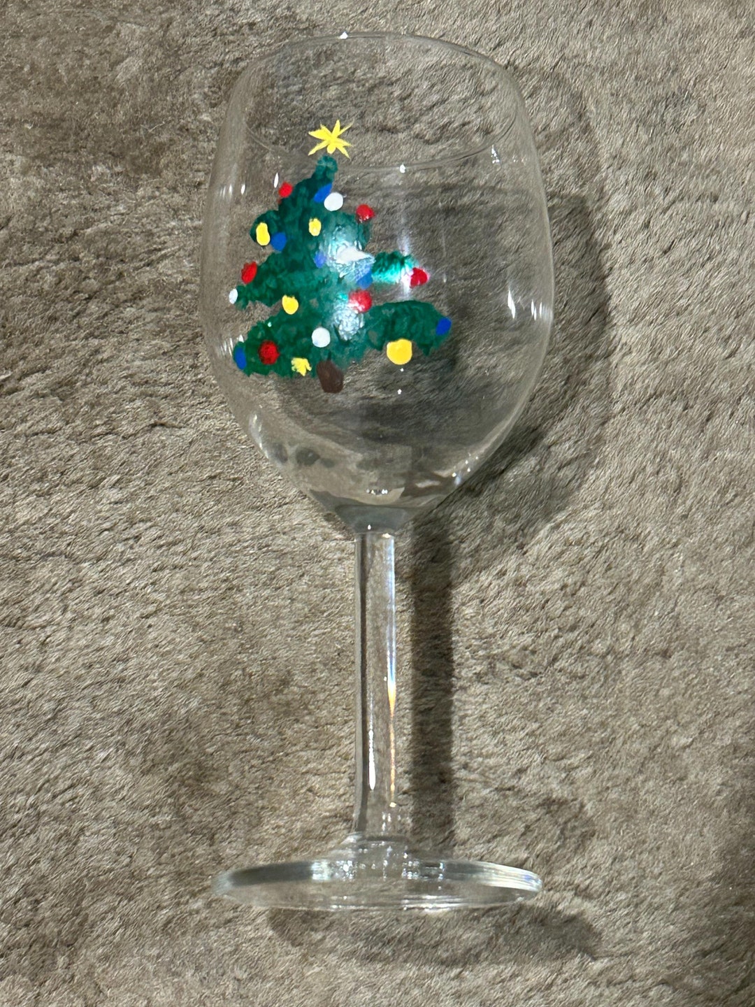 Contemporary Christmas Tree Wine Glasses - Etsy