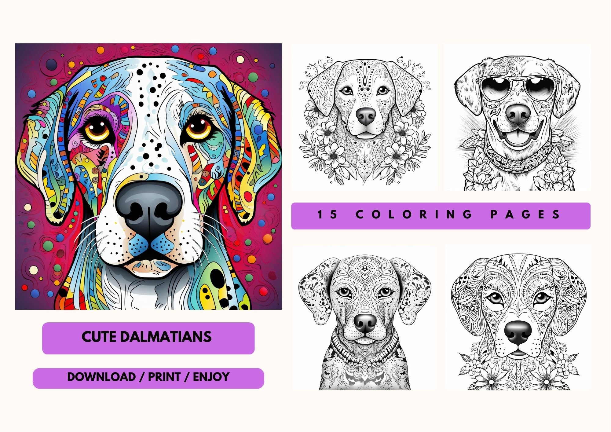 Dalmatian Coloring Page