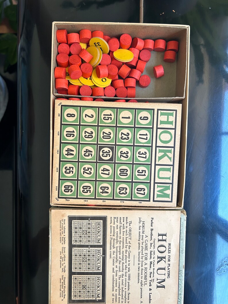 Parker Brothers Hokum, 1927 Vintage Party Game - Etsy