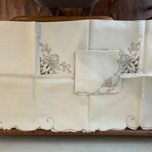 Vintage Bridge Set Table Linens - Etsy