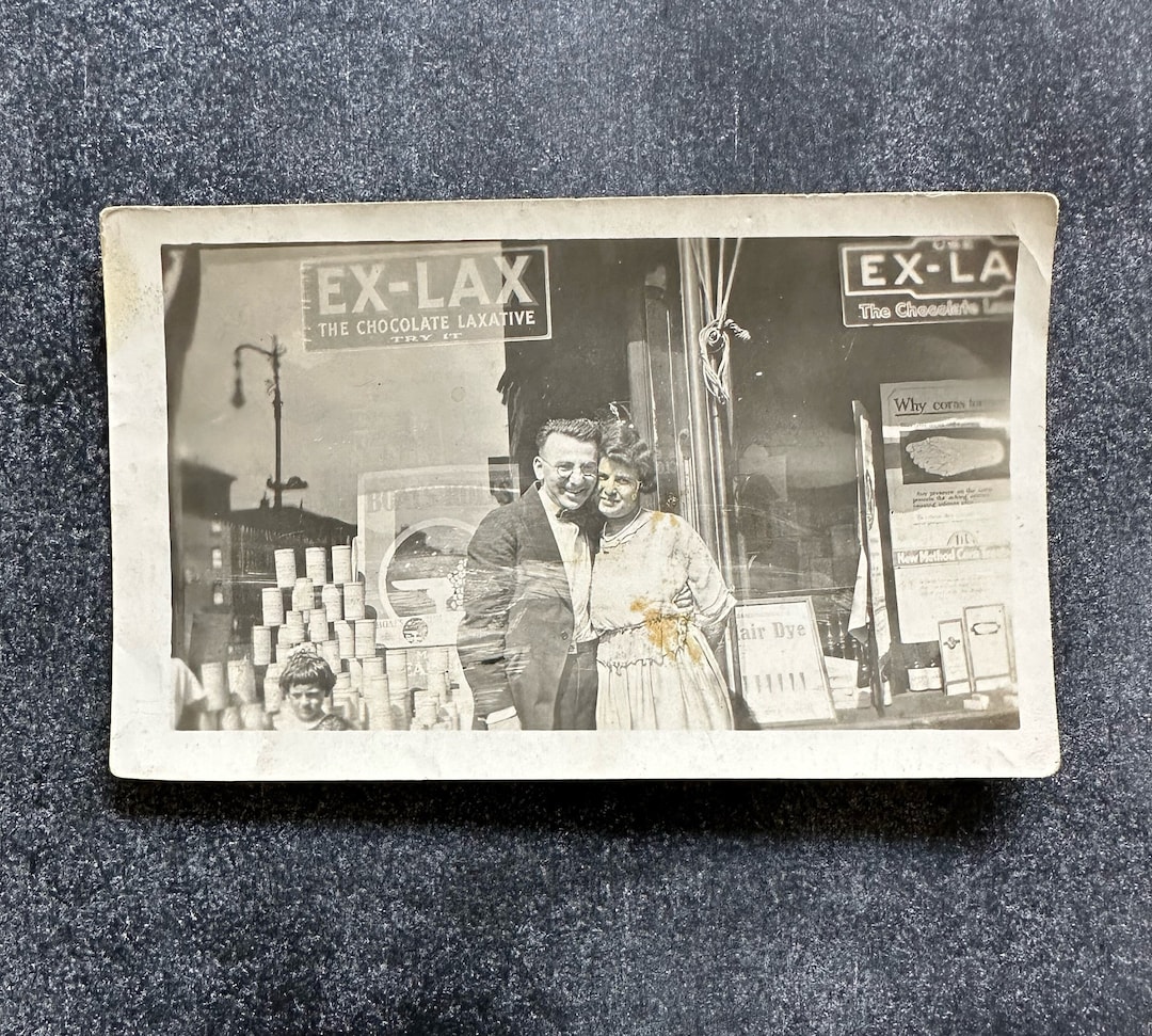 Vintage Storefront Photograph / 1920's Black & White Snapshot Photo ...