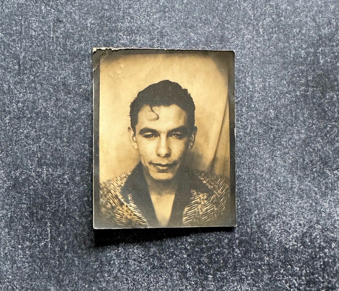 Vintage Photobooth Photo / Original 1930's Sepia Toned Photograph ...