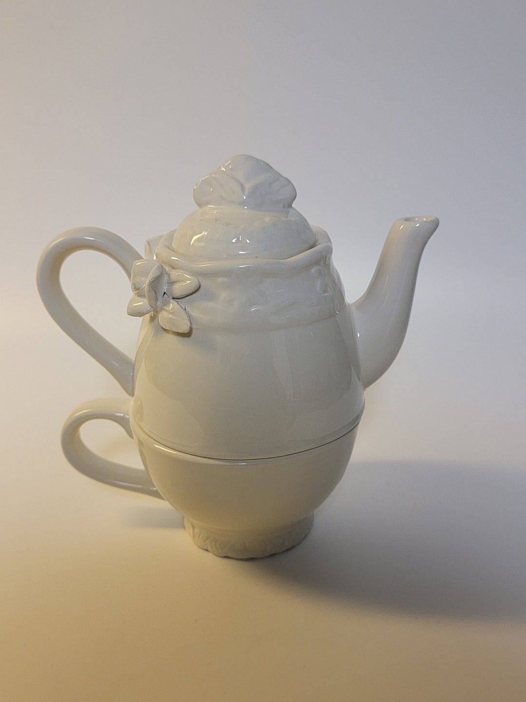 Antique Nesting / Stacking Teapot and Tea Cup Set - Etsy