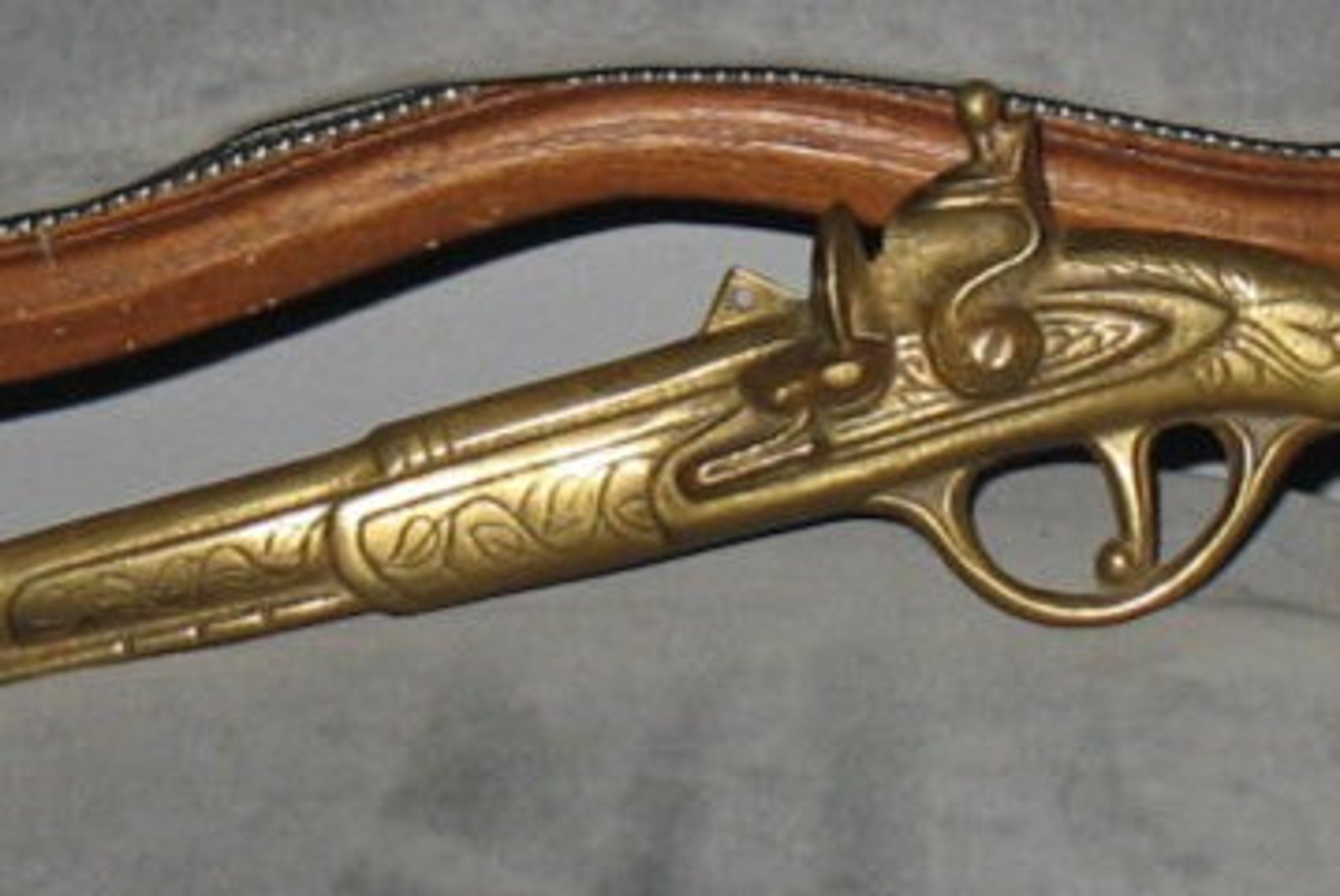 1920s Gilded Decorative Pistol Brass Decorative Gun - Etsy