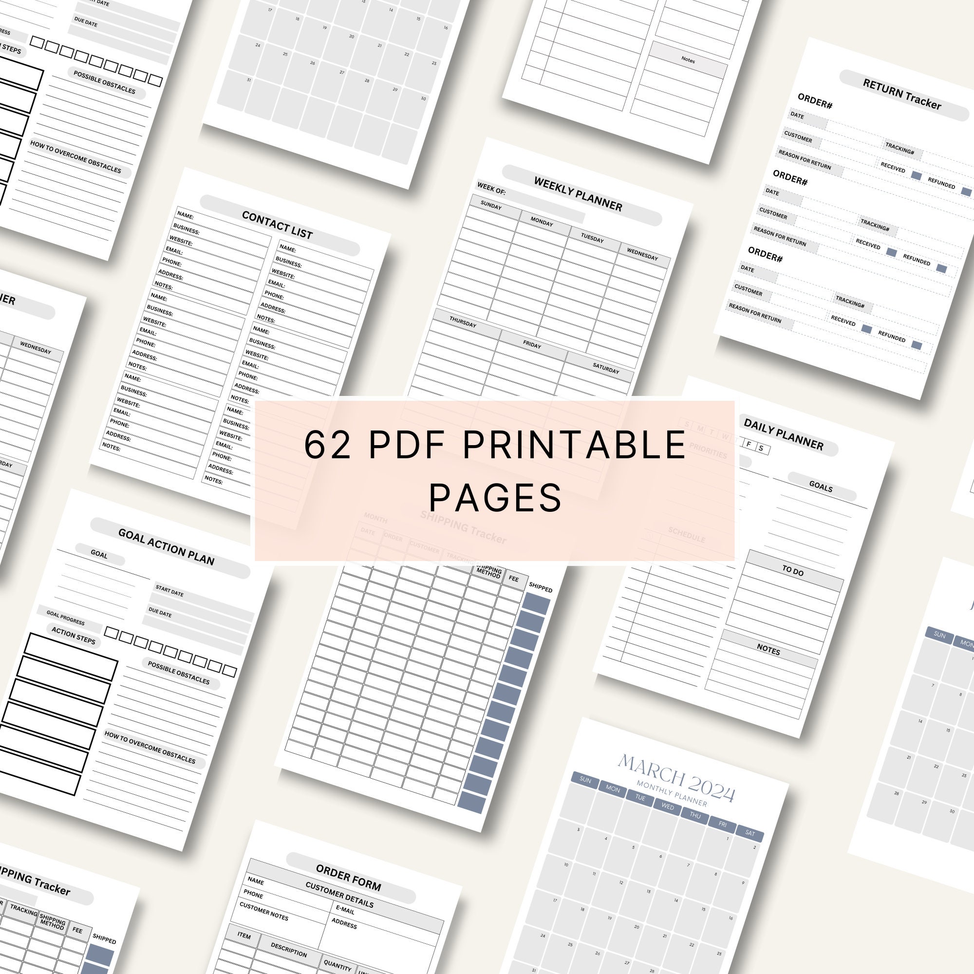 2024 Printable Business Planner - Etsy
