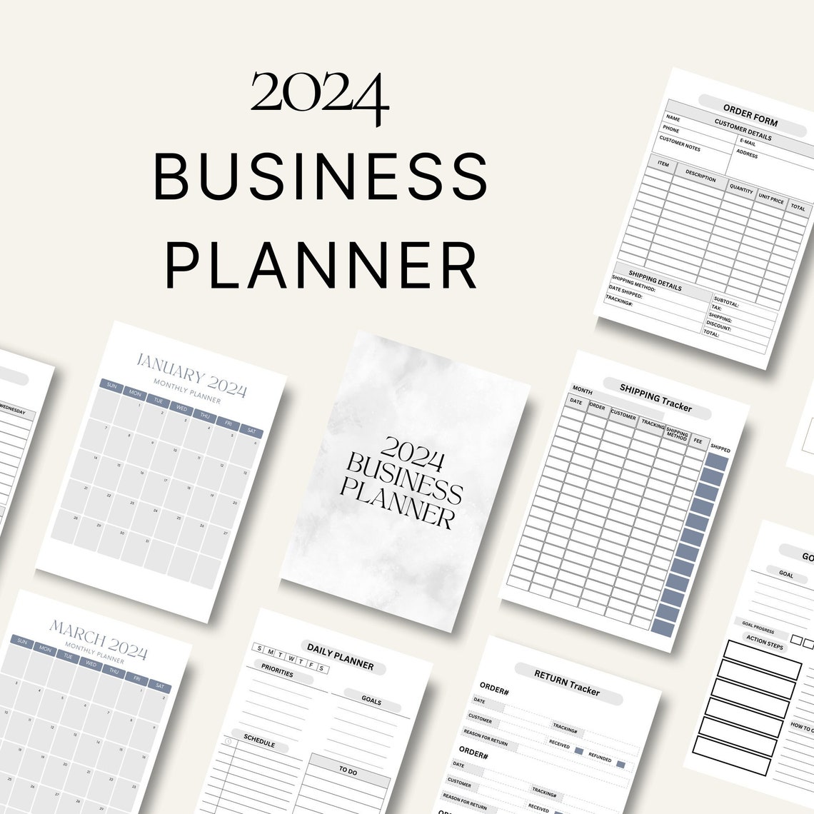 2024 Printable Business Planner - Etsy