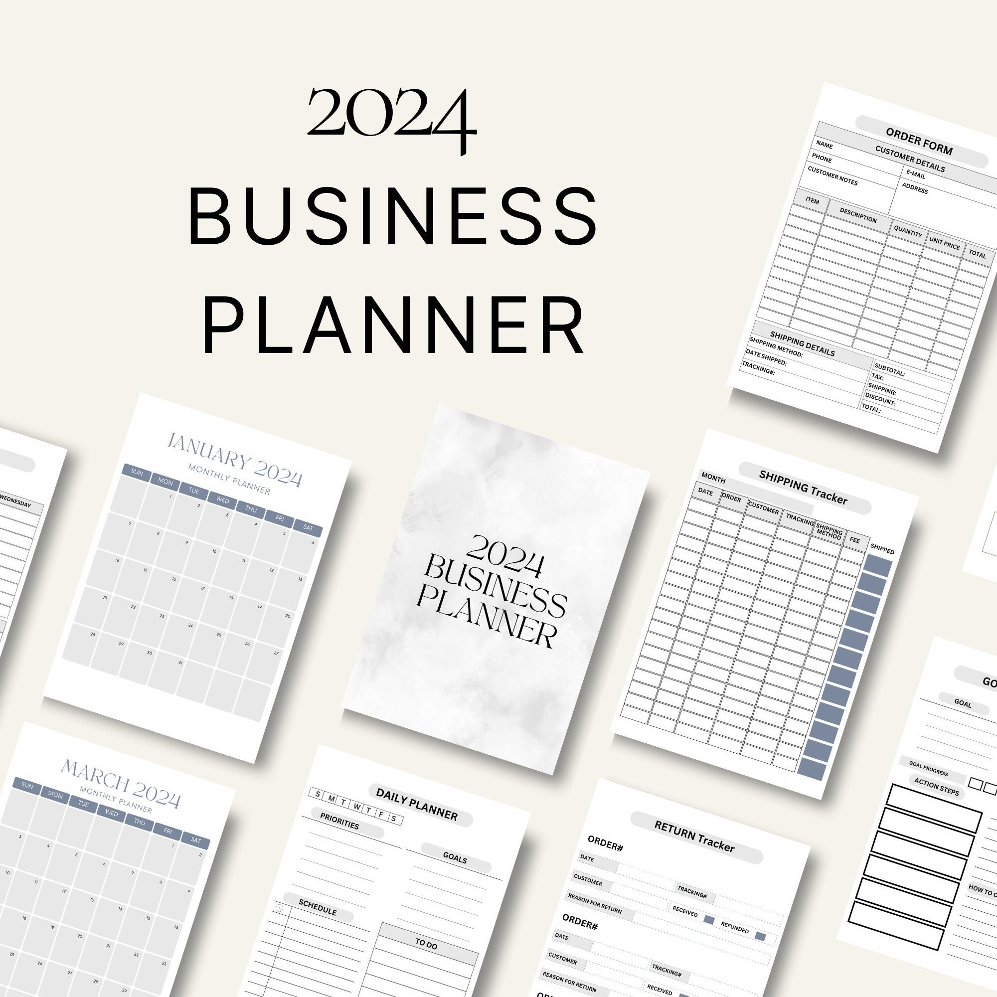 2024 Printable Business Planner - Etsy
