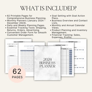 2024 Printable Business Planner - Etsy