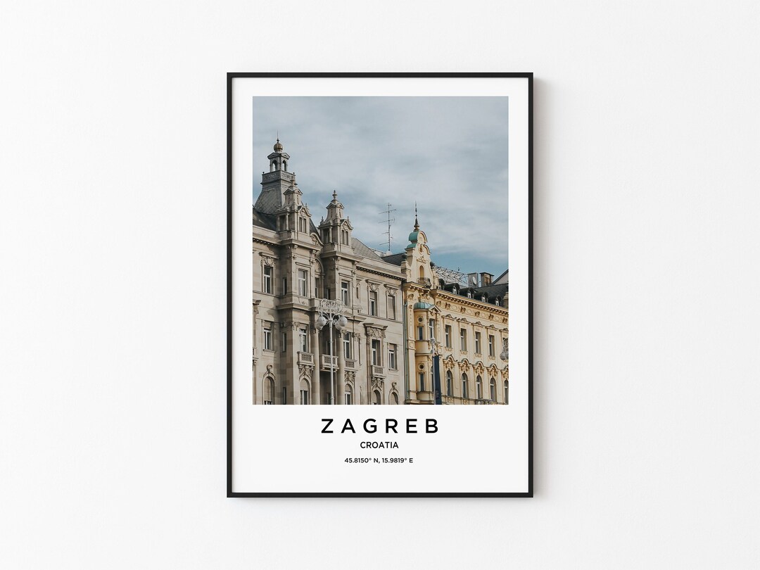 Zagreb Art, Zagreb Print, Zagreb Poster, Zagreb Art, Zagreb Photo ...