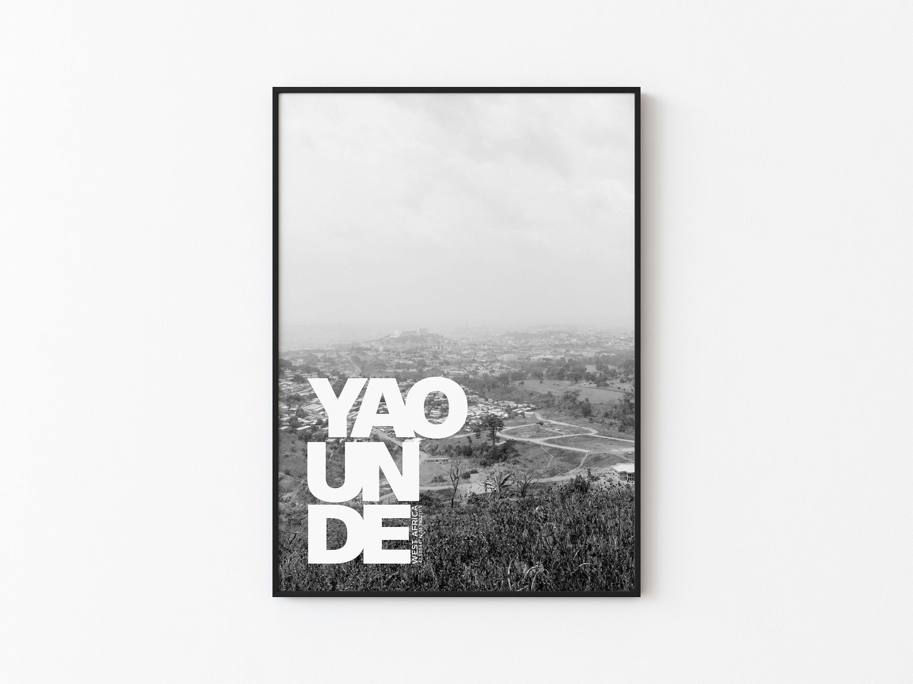 Yaounde Art Yaounde Print Yaounde Poster Yaounde Wall Art - Etsy