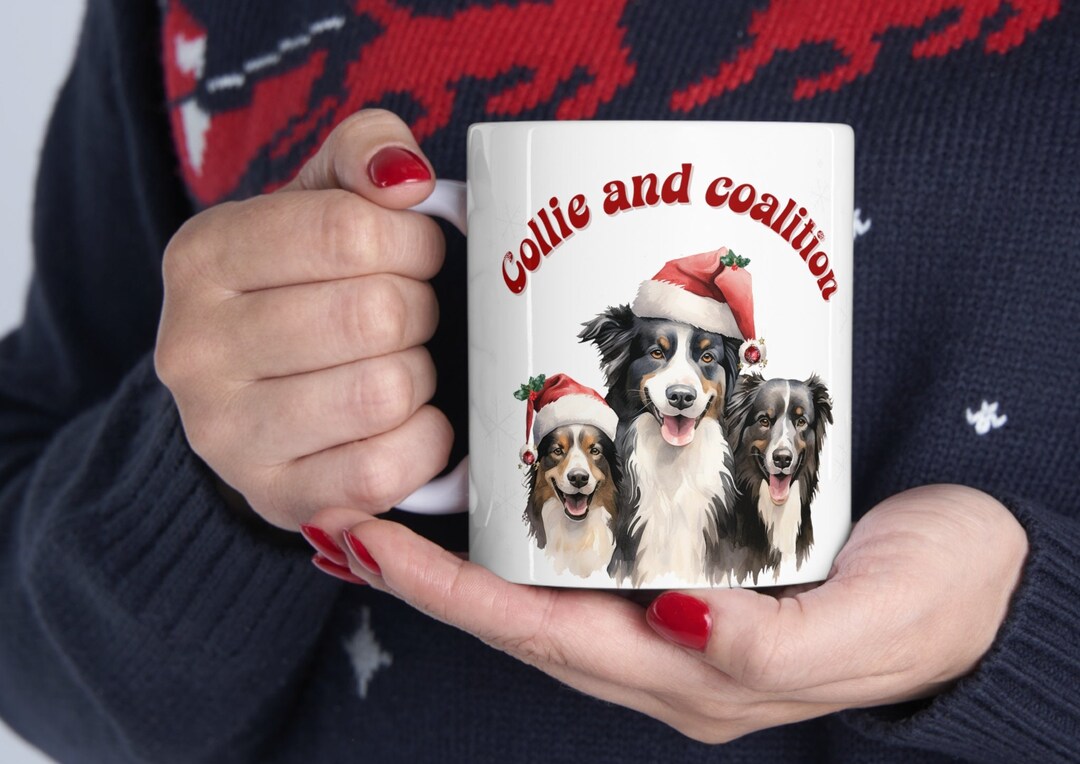 Collie and Coalition Coffee Dog Mugs 11oz Funny Coffee Dog Collection ...