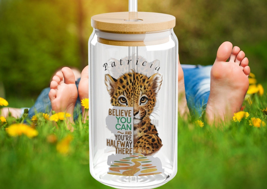 Custom Name Daily Reminders Glass Tumbler Mental Health Tumbler Daily ...