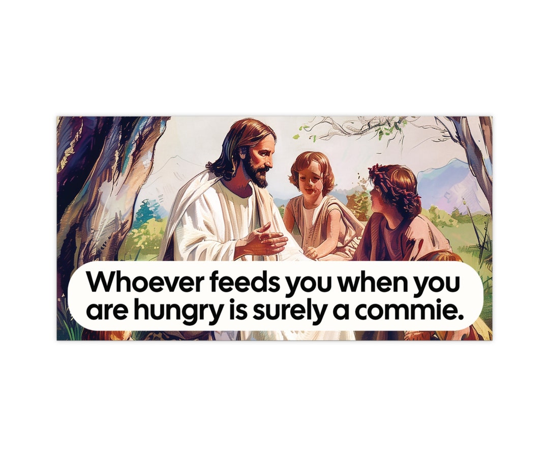 Republican Jesus Bumper Sticker: Funny Leftist Car Decal - Etsy