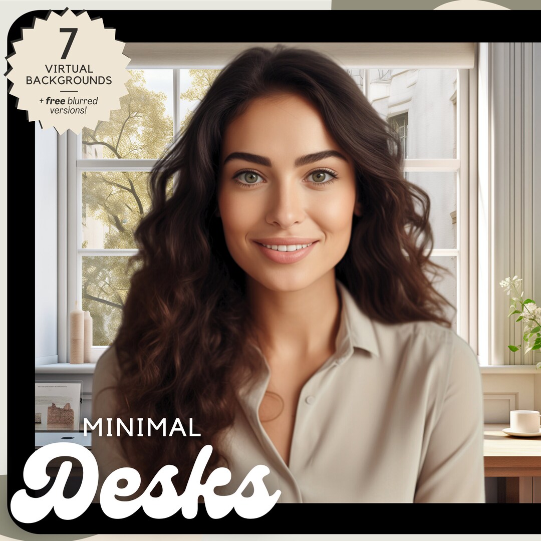 7 Minimal Desk Zoom Backgrounds and Virtual Backdrops With Free Blurred ...