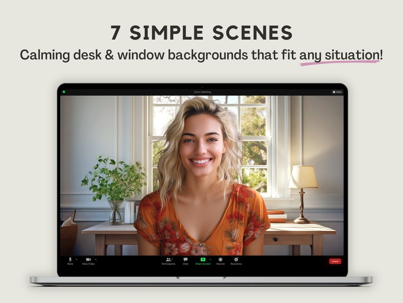 7 Minimal Desk Zoom Backgrounds and Virtual Backdrops With Free Blurred ...