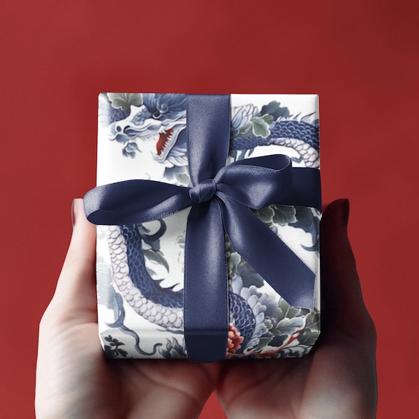 Dragon Wrapping Paper Roll - Etsy