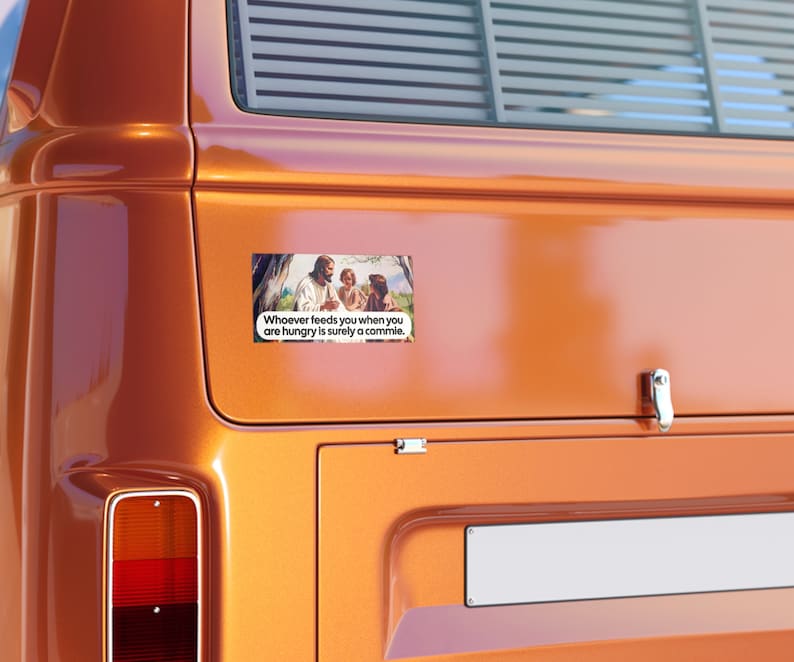Republican Jesus Bumper Sticker: Funny Leftist Car Decal - Etsy