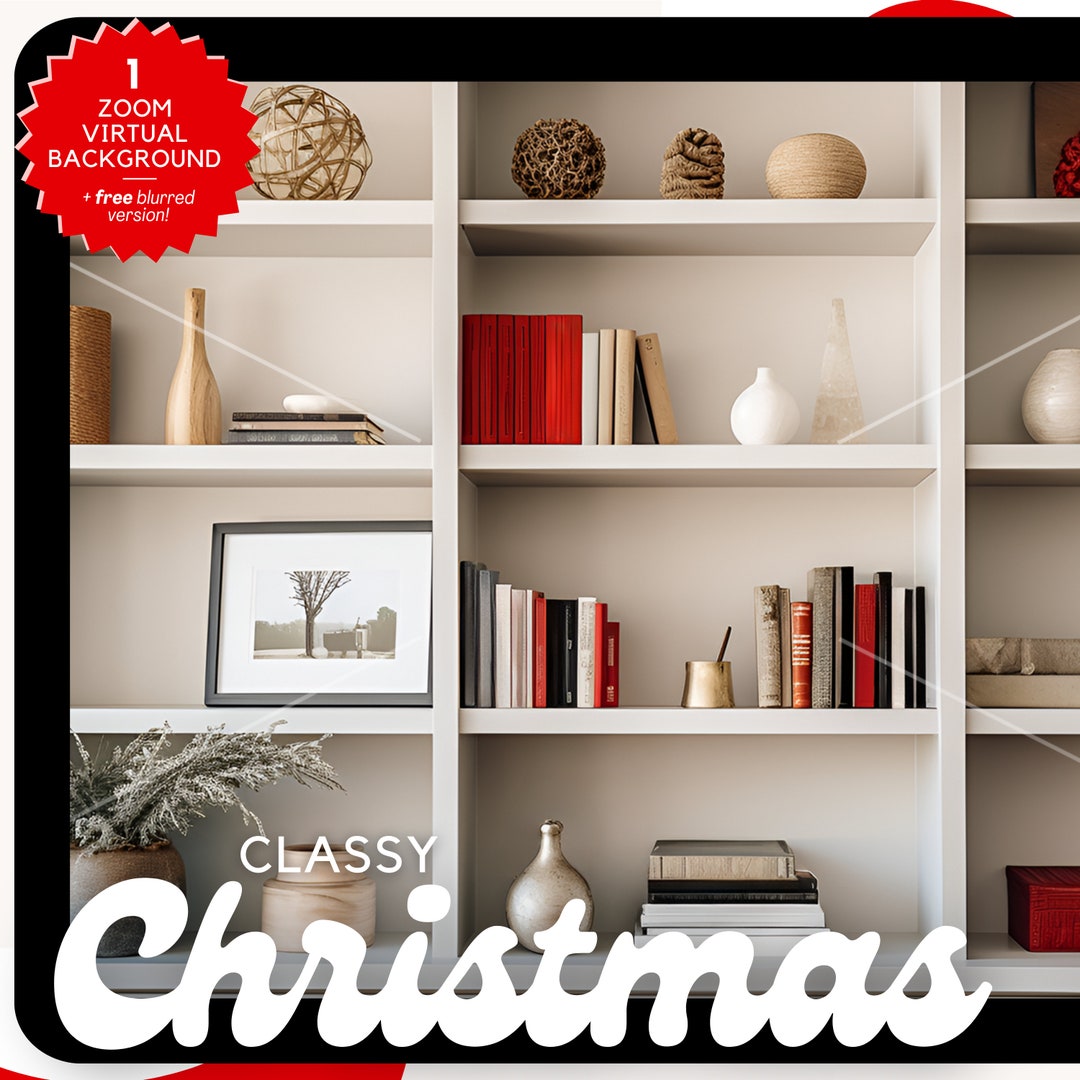 1 Classy Christmas Zoom Background and Virtual Backdrop With Free ...